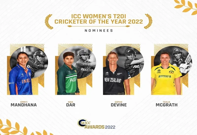 ICC Awards 2022 के लिए Nominees की लिस्ट जारी, दौड़ में स्मृति मंधाना ...